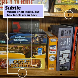 Board Game Labels to Organize Shelves - Etsy