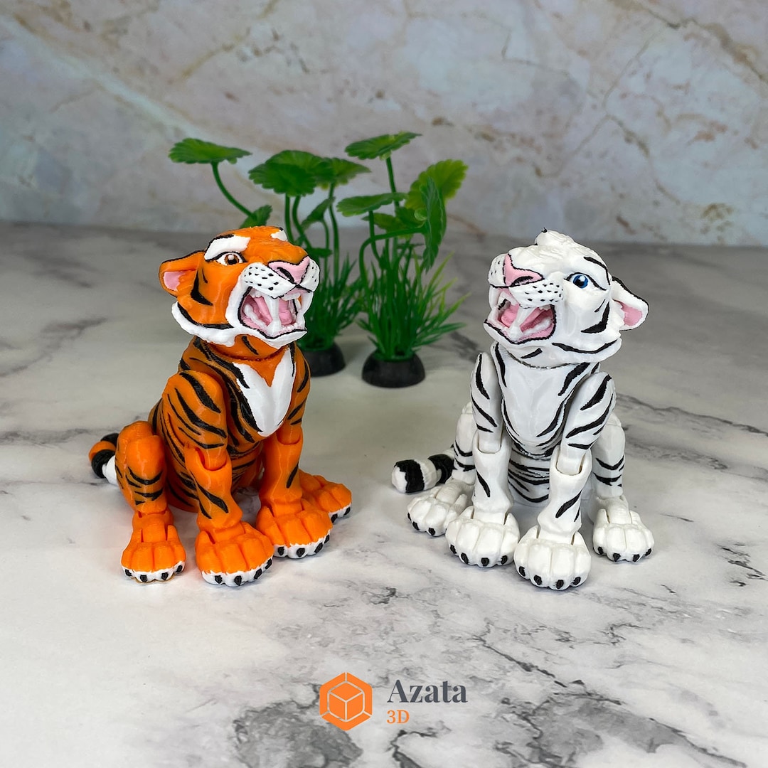 Articulated Roaring Tiger | Saber-toothed Tiger | Animal Fidget Toy ...