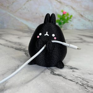 Bunny Cable Holder - Cord Organizer, Cute Bunny Desk Accessory ...