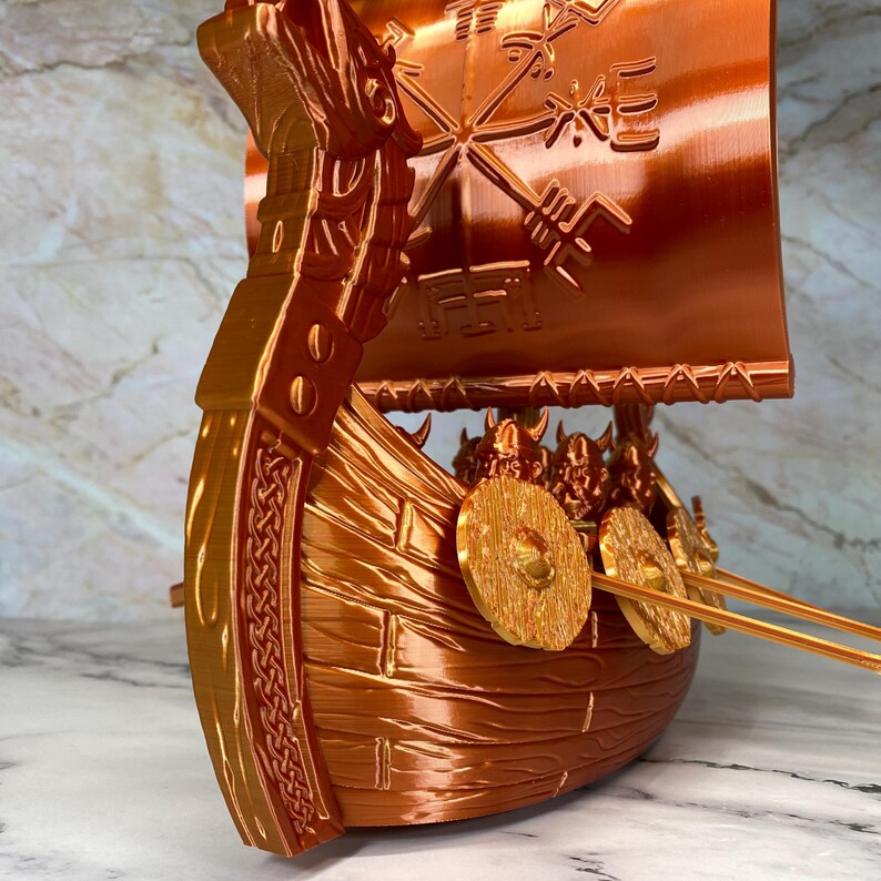 Articulated Drakkar Longship | Unique Viking & Dragon Ship Model ...