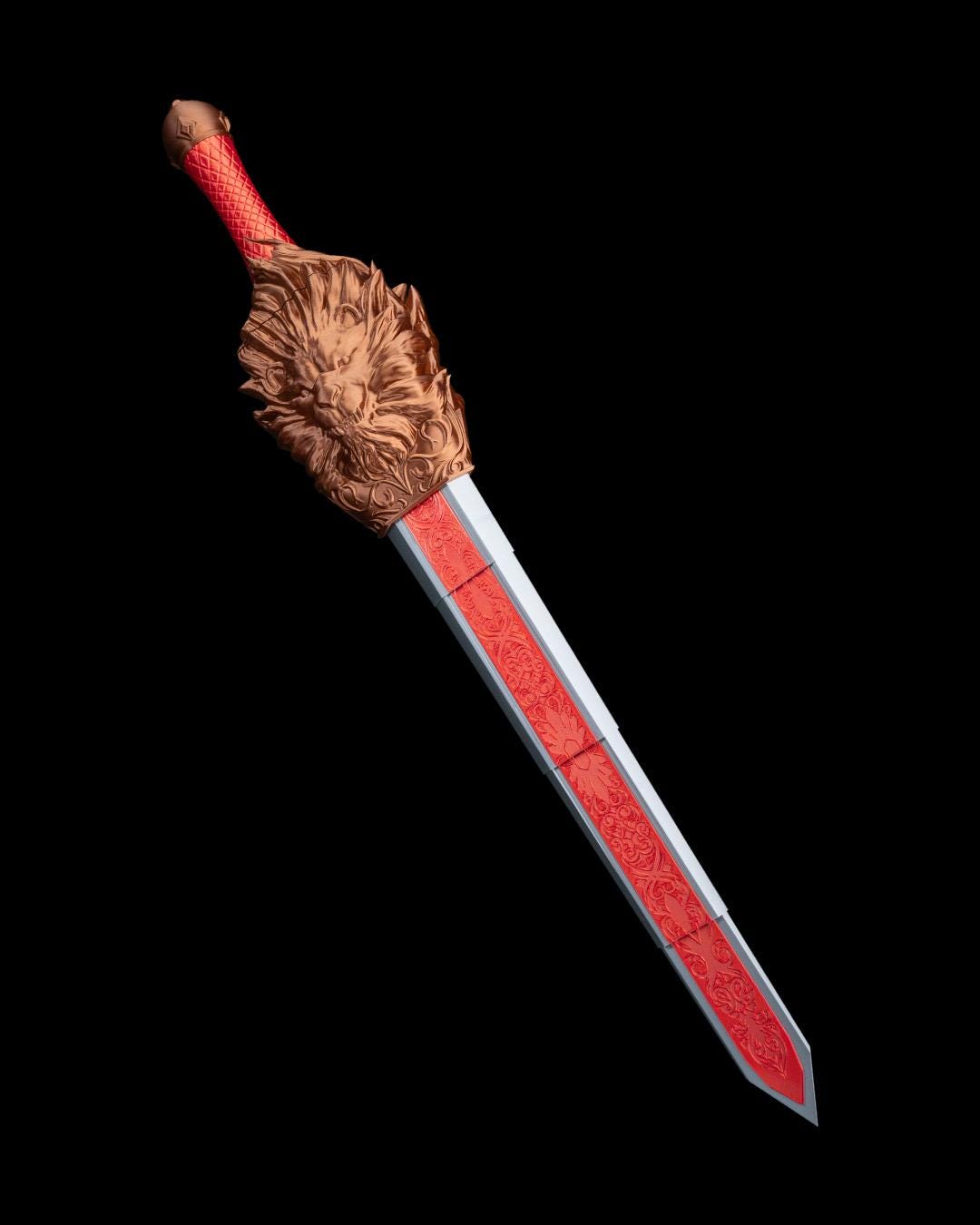 Sovereign Blade | Collapsible Lion Head Sword | Unique Cosplay Prop ...