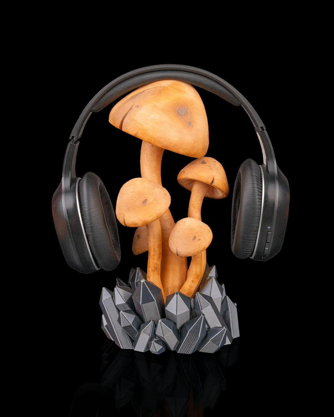 Twilight Rest Mushroom Headphone Stand Fantasy Crystal Forest Headset ...