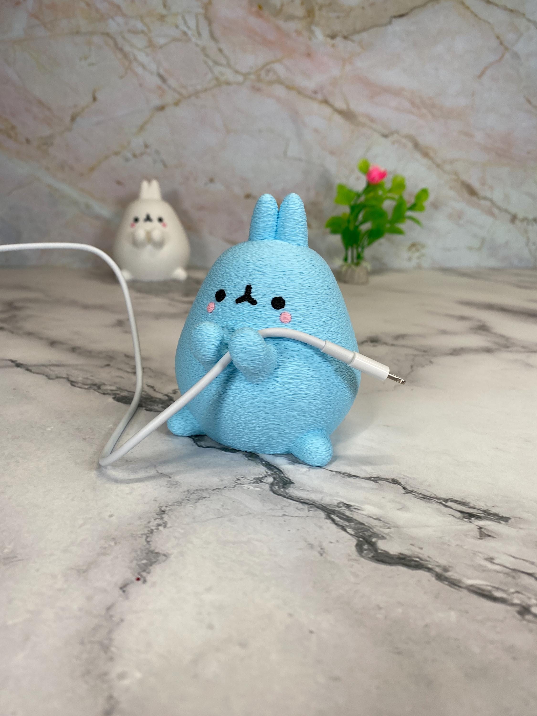 Bunny Cable Holder - Cord Organizer, Cute Bunny Desk Accessory ...