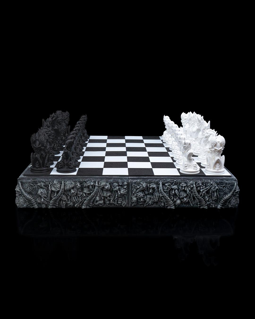 Demonic Luxury Chess Pieces for Adults and Kids | Detailed [32 PCS ...