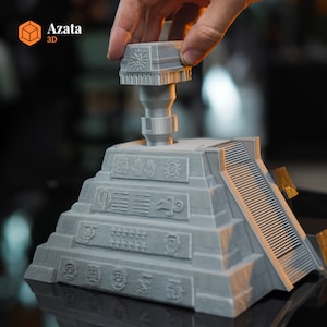 Aztec Pyramid Puzzle Box With Hidden Compartment Riddle Box Mystery ...