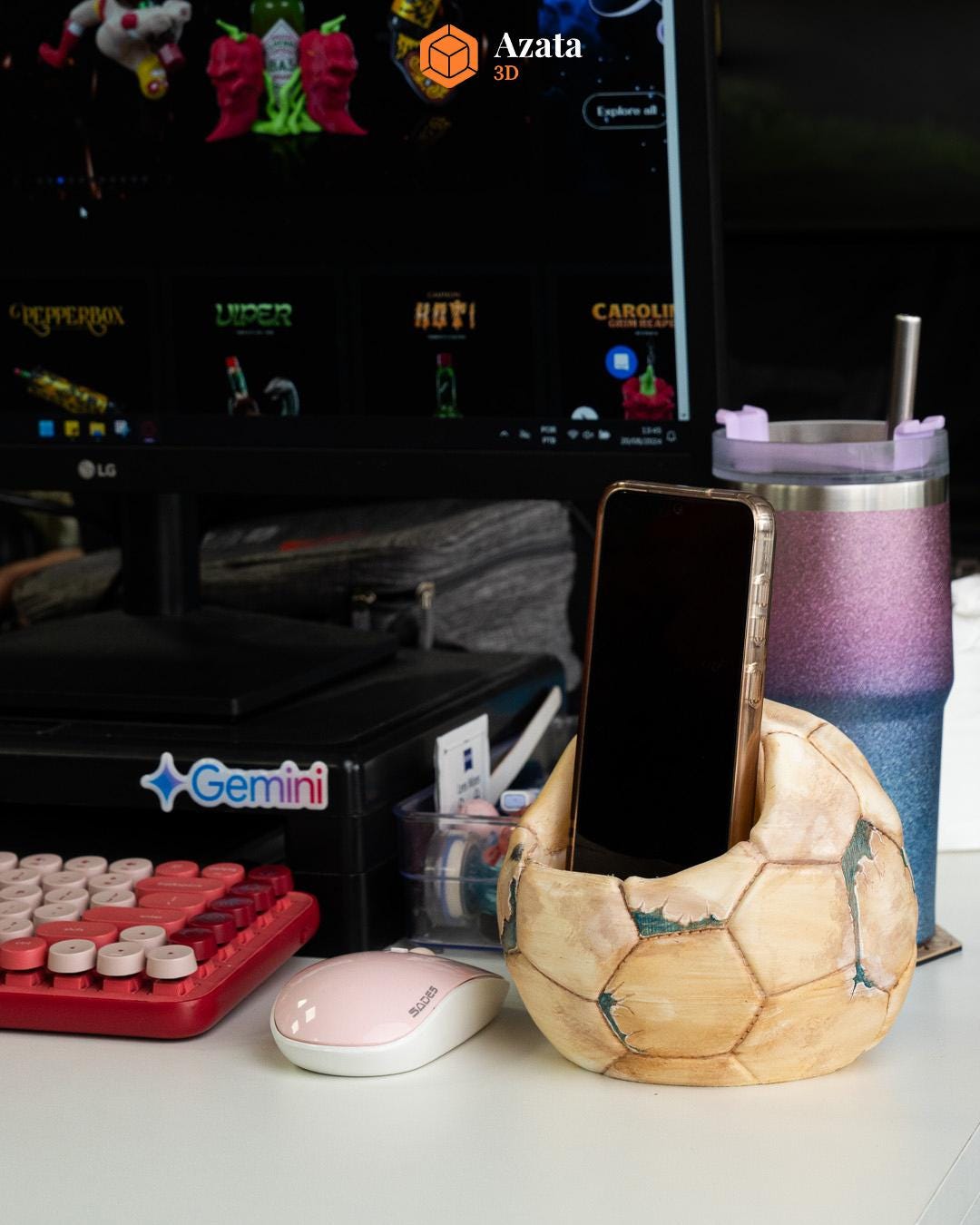 Football Phone Holder | Soccer Ball Design | Unique Holder for ...