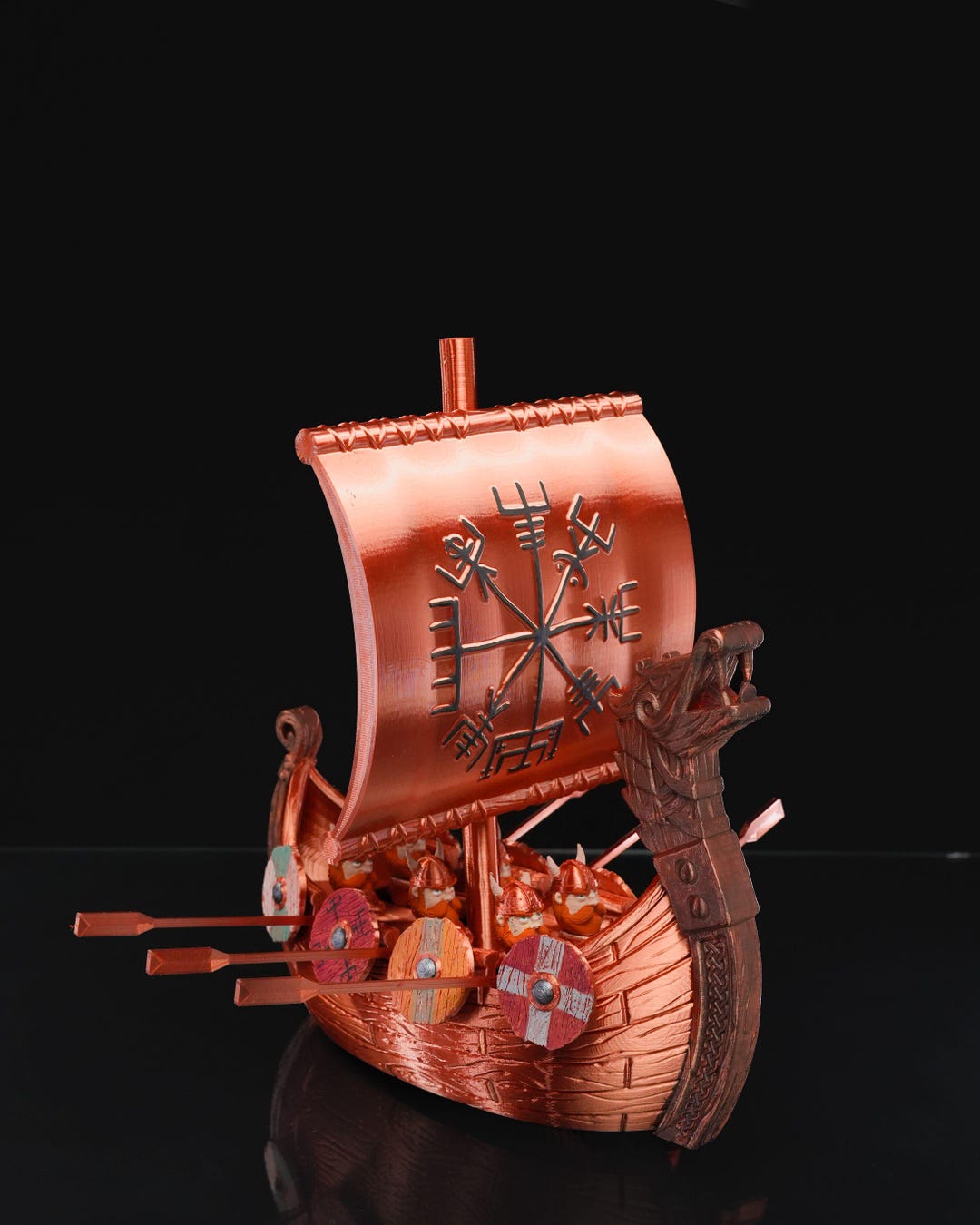 Articulated Drakkar Longship | Unique Viking & Dragon Ship Model ...