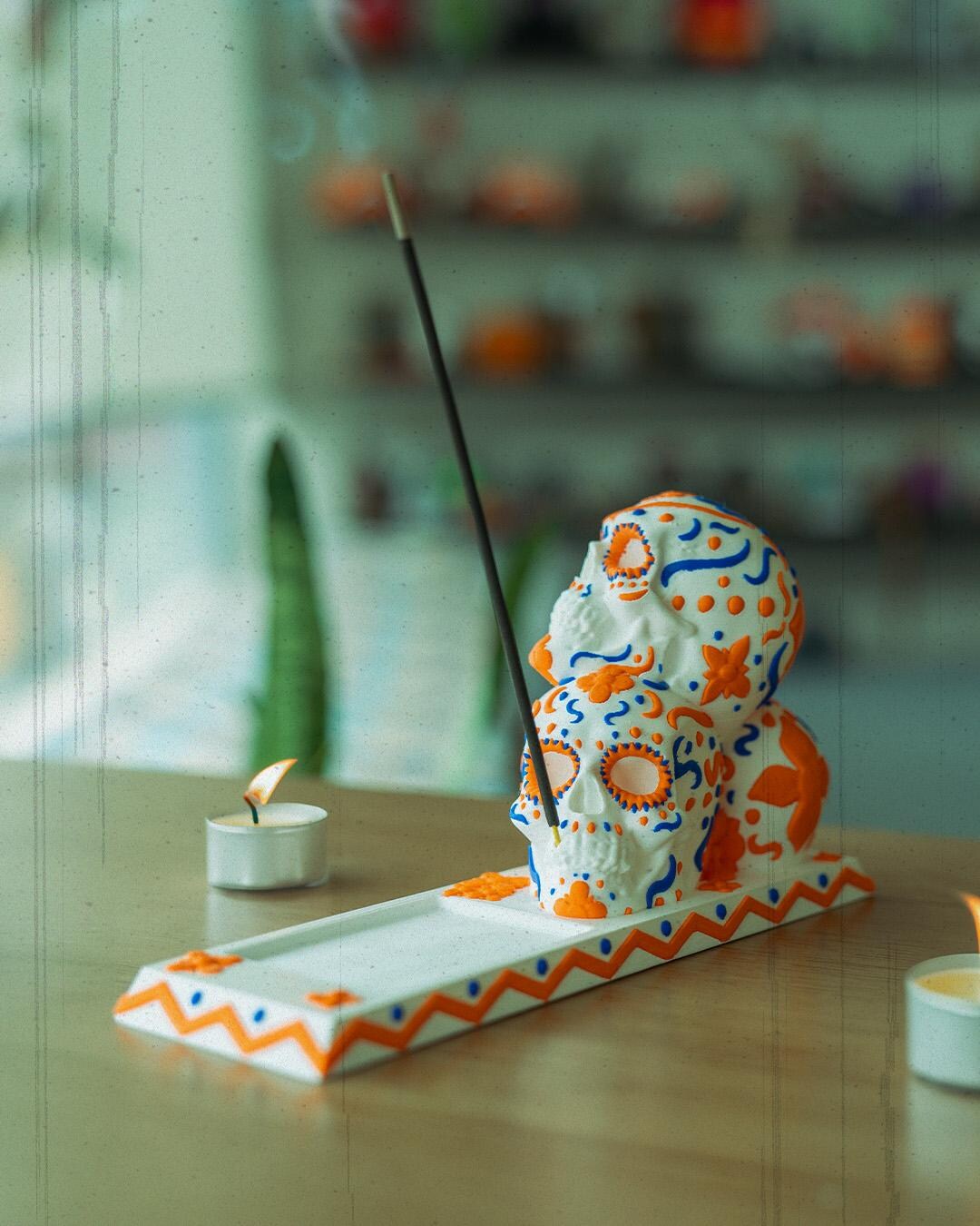 Eternal Scent Skull Incense Holder | Unique Backflow Incense Burner ...
