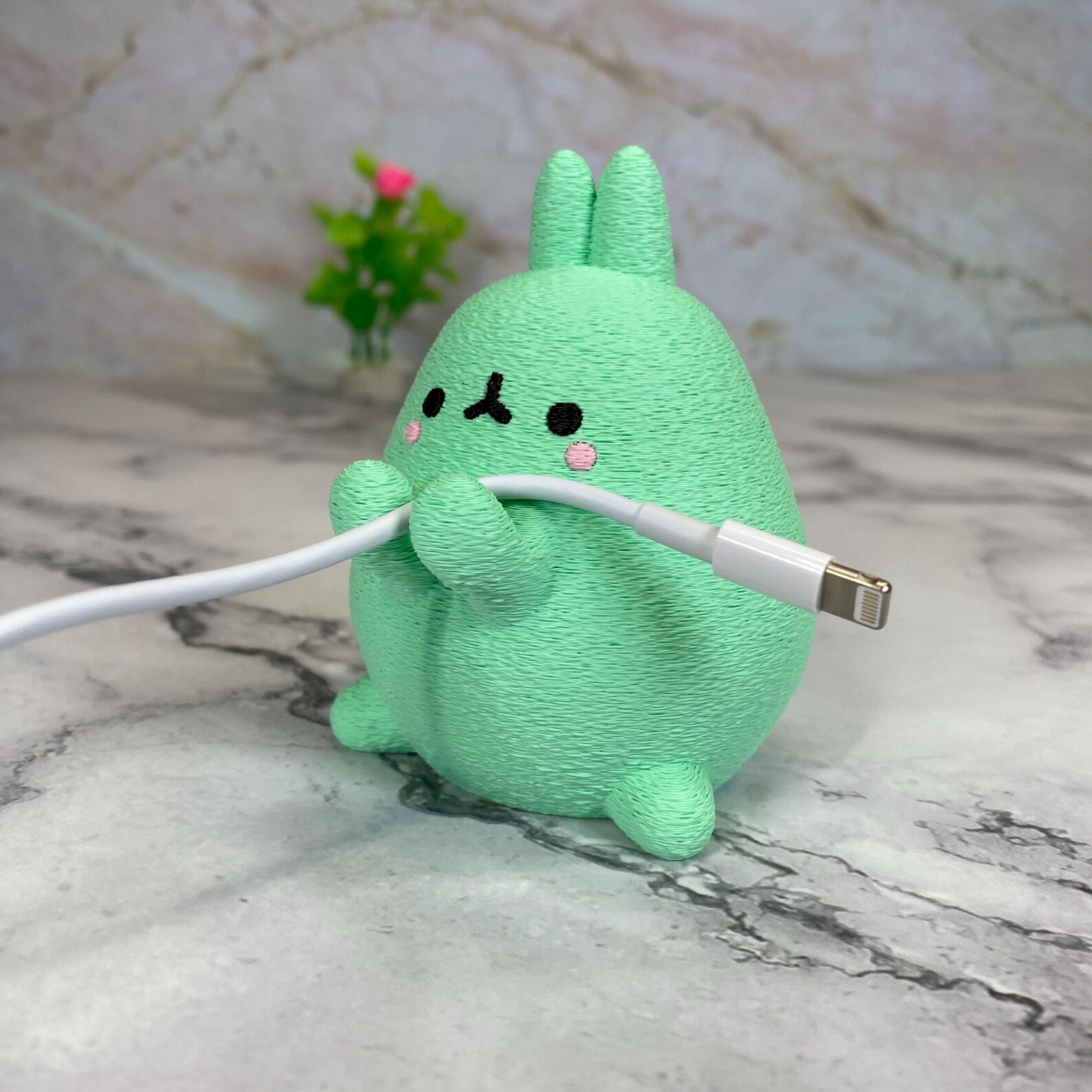 Bunny Cable Holder - Cord Organizer, Cute Bunny Desk Accessory ...