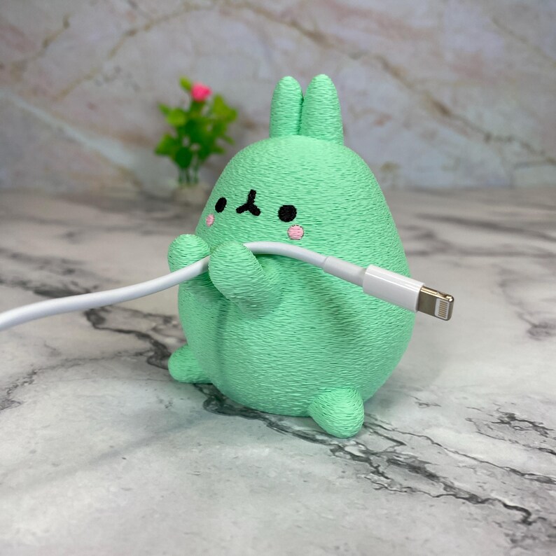 Bunny Cable Holder - Cord Organizer, Cute Bunny Desk Accessory ...