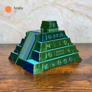 Aztec Pyramid Puzzle Box With Hidden Compartment | Riddle Box Mystery ...