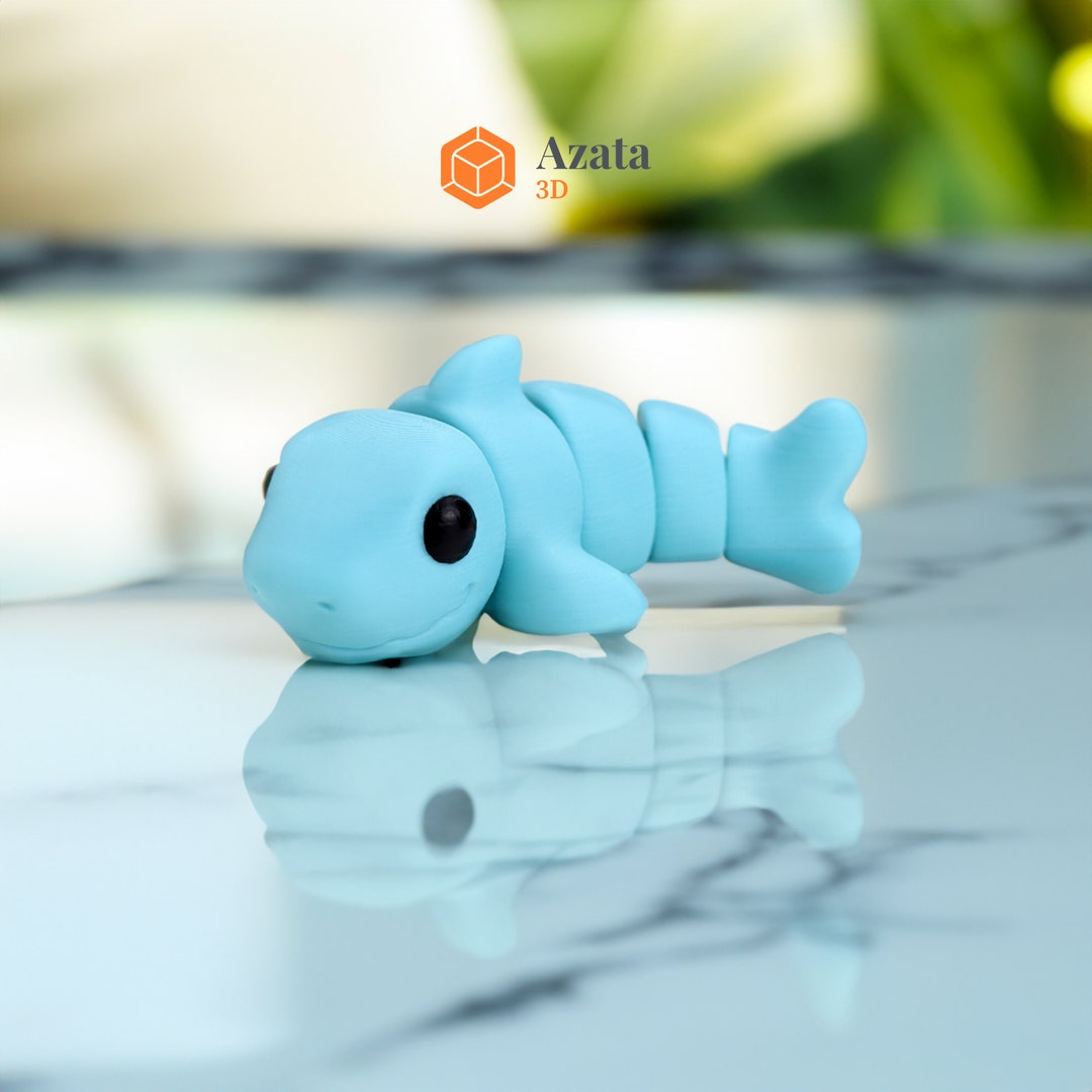Baby Shark Keychain: 3D Printed Cute Toy Animal Keychain, Couples ...