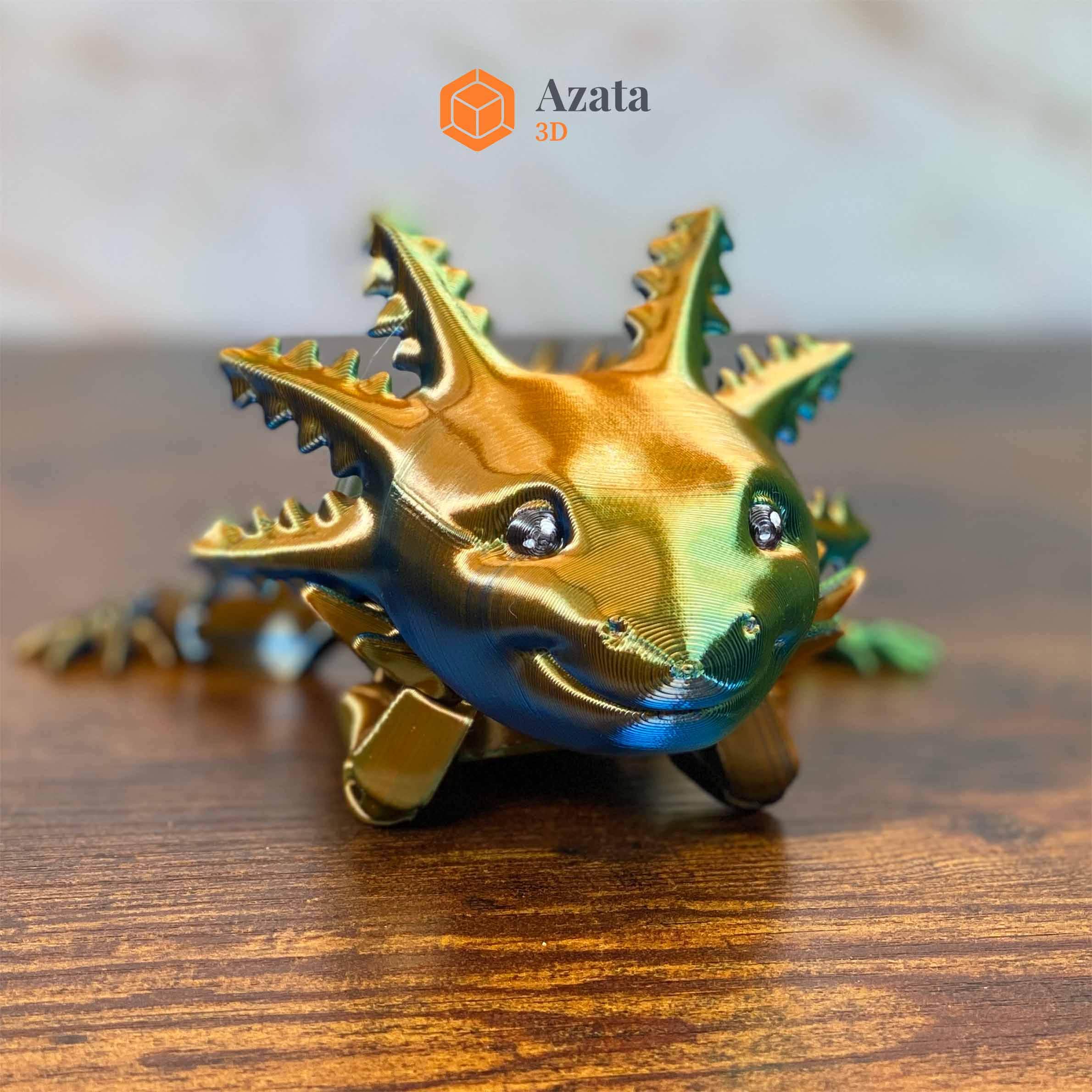 Articulated Cute Axolotl | Realistic Adorable Axolotl Replica | Big ...