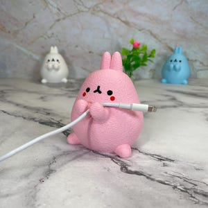 Bunny Cable Holder - Cord Organizer, Cute Bunny Desk Accessory ...
