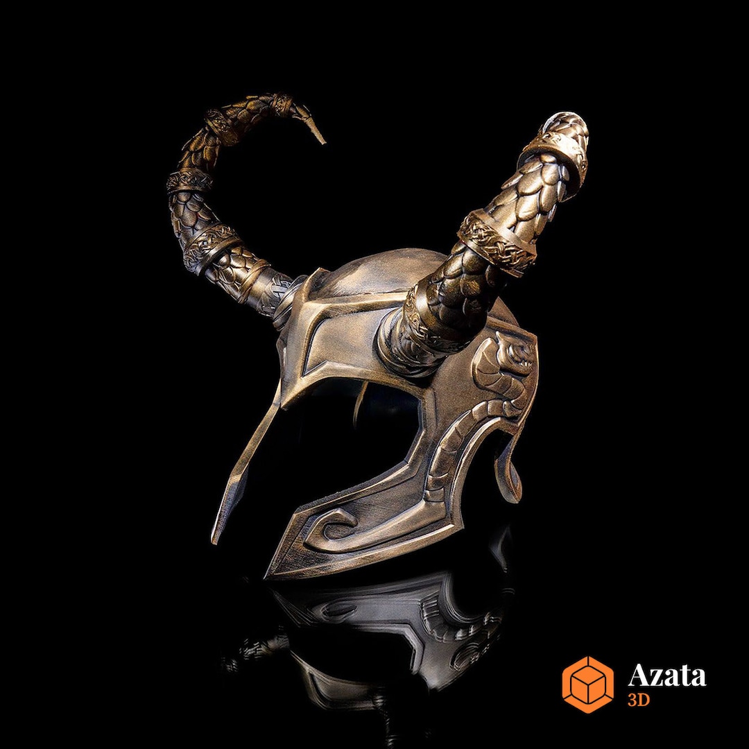Wearable Loki Helmet Unique Asgard Cosplay Realistic War of Mischief ...