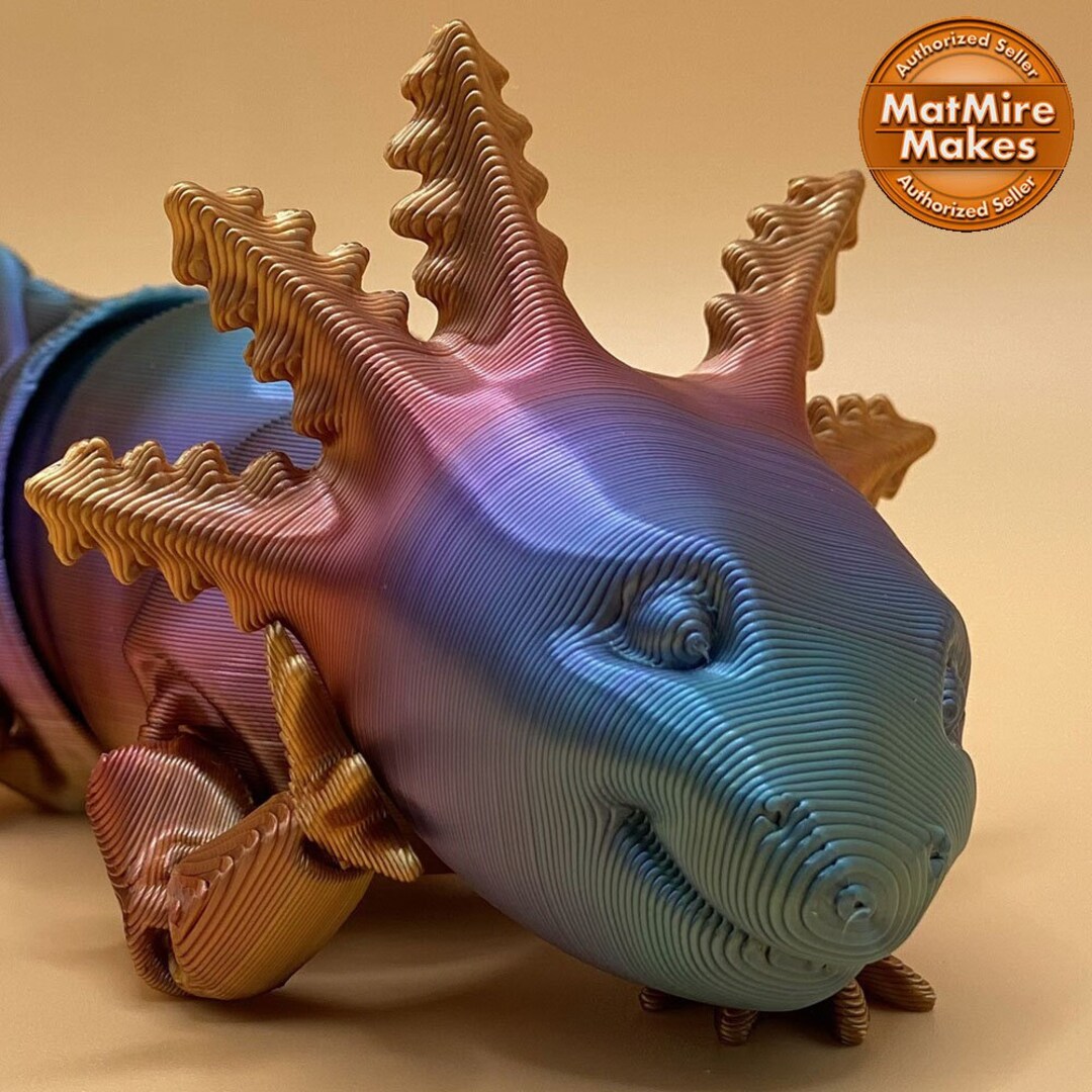 Articulated Axolotl 3D Print, Get the New and Improved Axolotl Cute ...