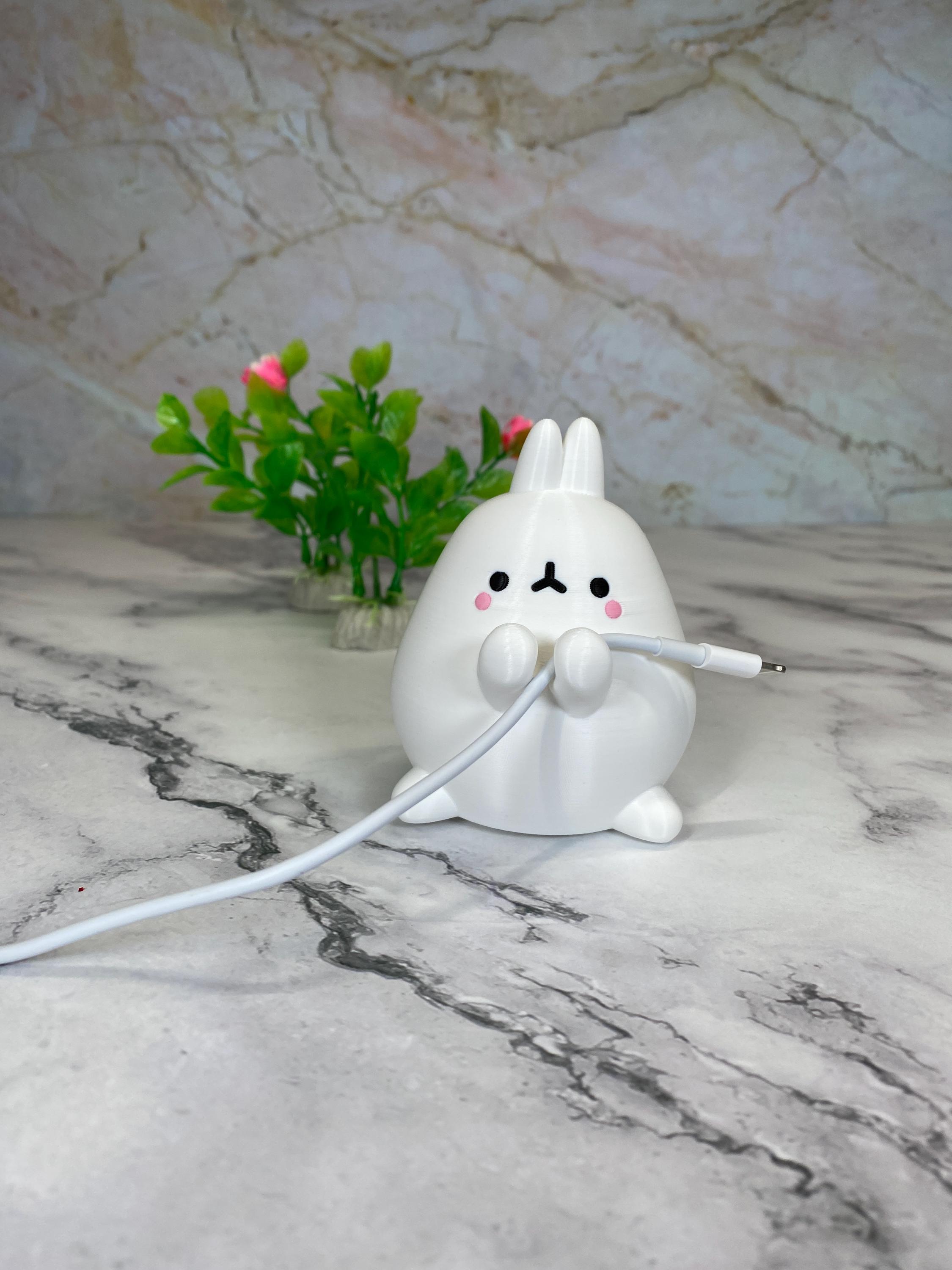 Bunny Cable Holder - Cord Organizer, Cute Bunny Desk Accessory ...