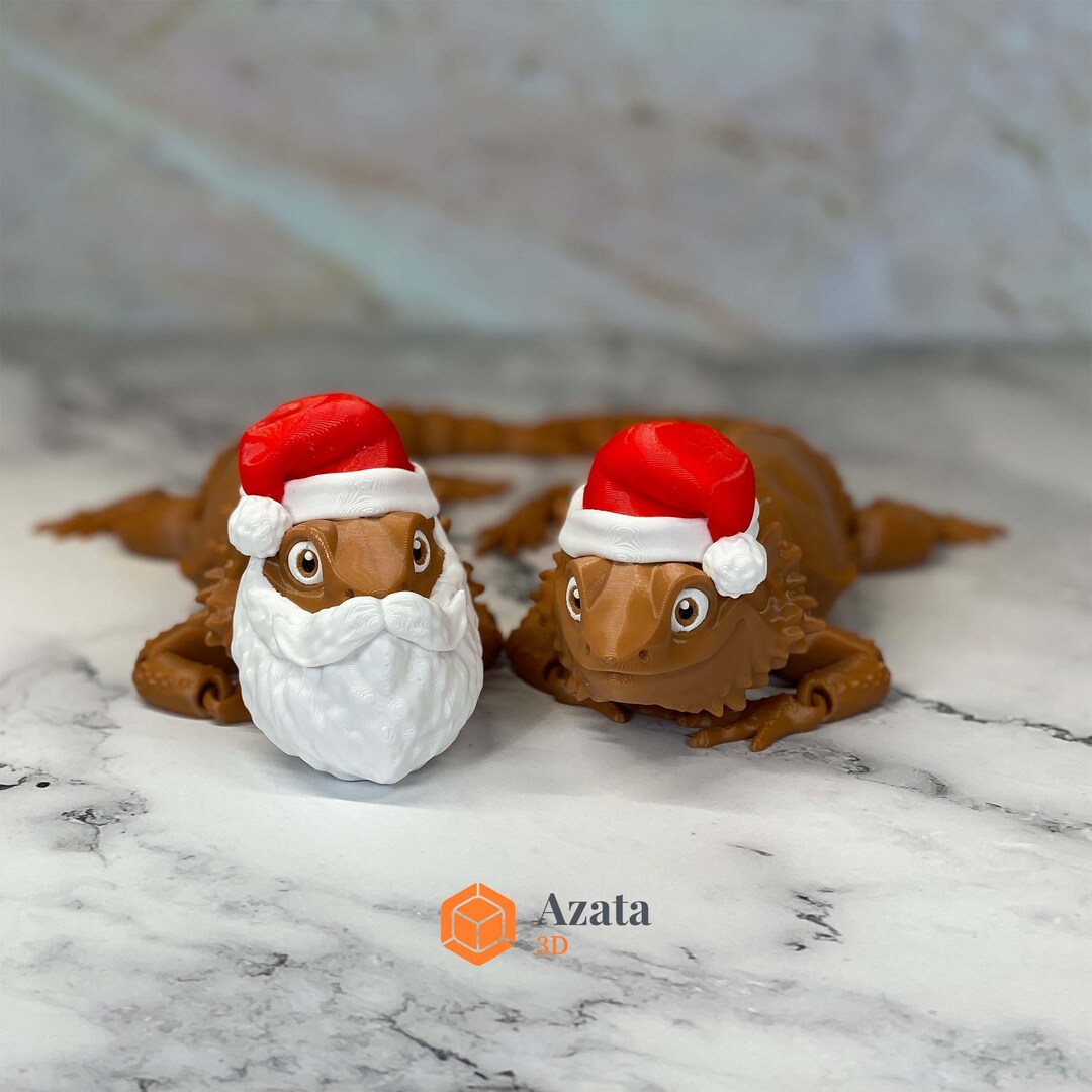 Articulated Bearded Dragons Christmas Edition | Unique Santa Claus ...