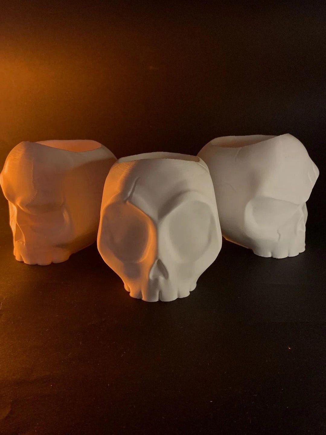 The Tri-skull Vases 3D Print for Unique Home Décor & Halloween Gift ...