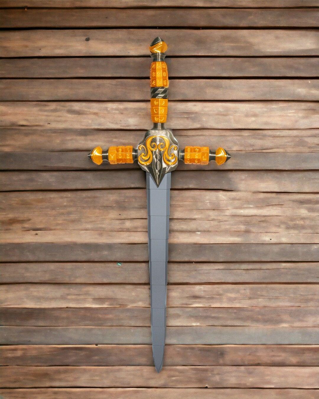 Fighter’s Sword Multi Counters Dice | 12PCS Dice Counter Included ...