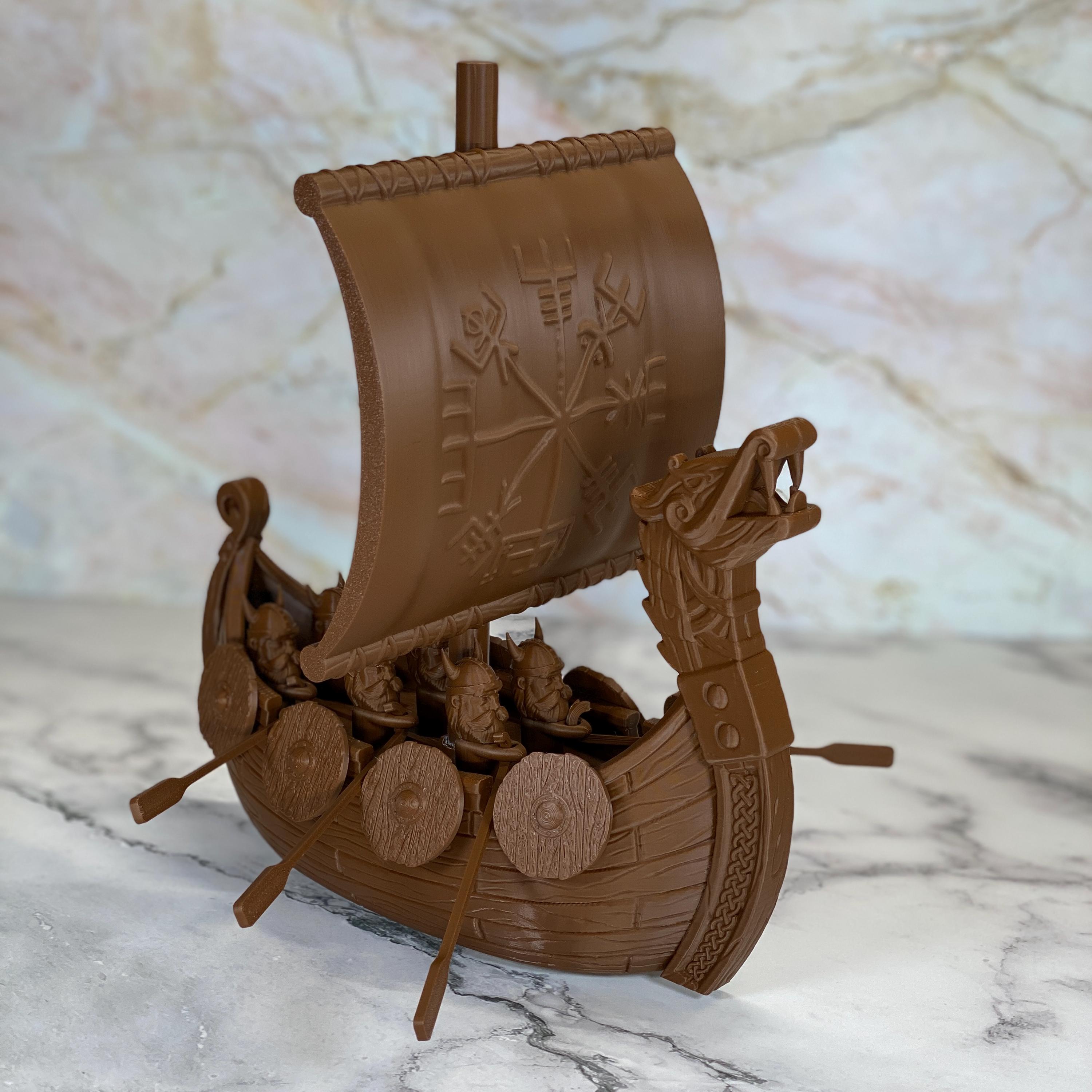 Articulated Drakkar Longship | Unique Viking & Dragon Ship Model ...