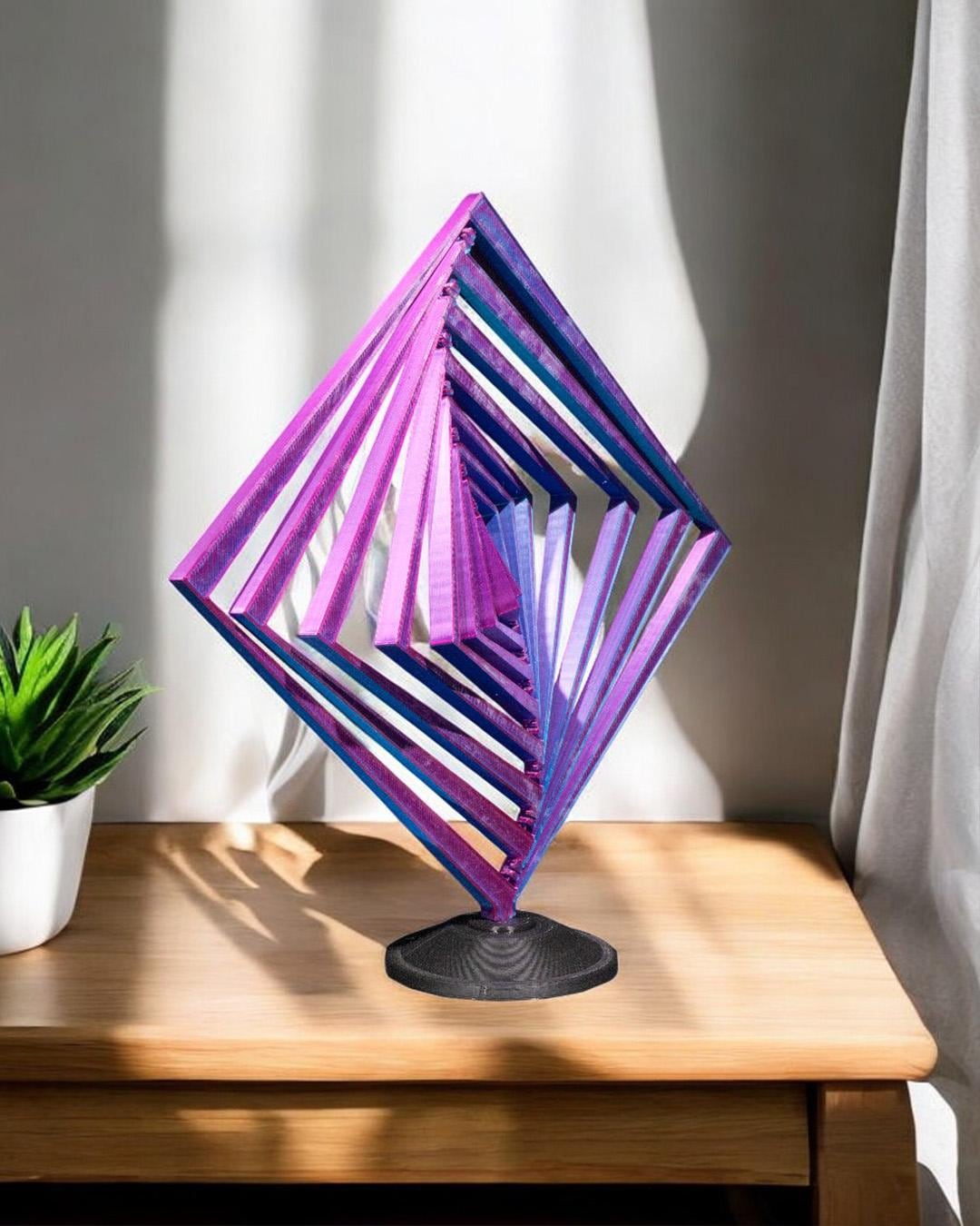 Resolute Articulated Optical Illusion Decor | Unique Kinetic Office ...