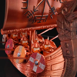 Articulated Drakkar Longship | Unique Viking & Dragon Ship Model ...