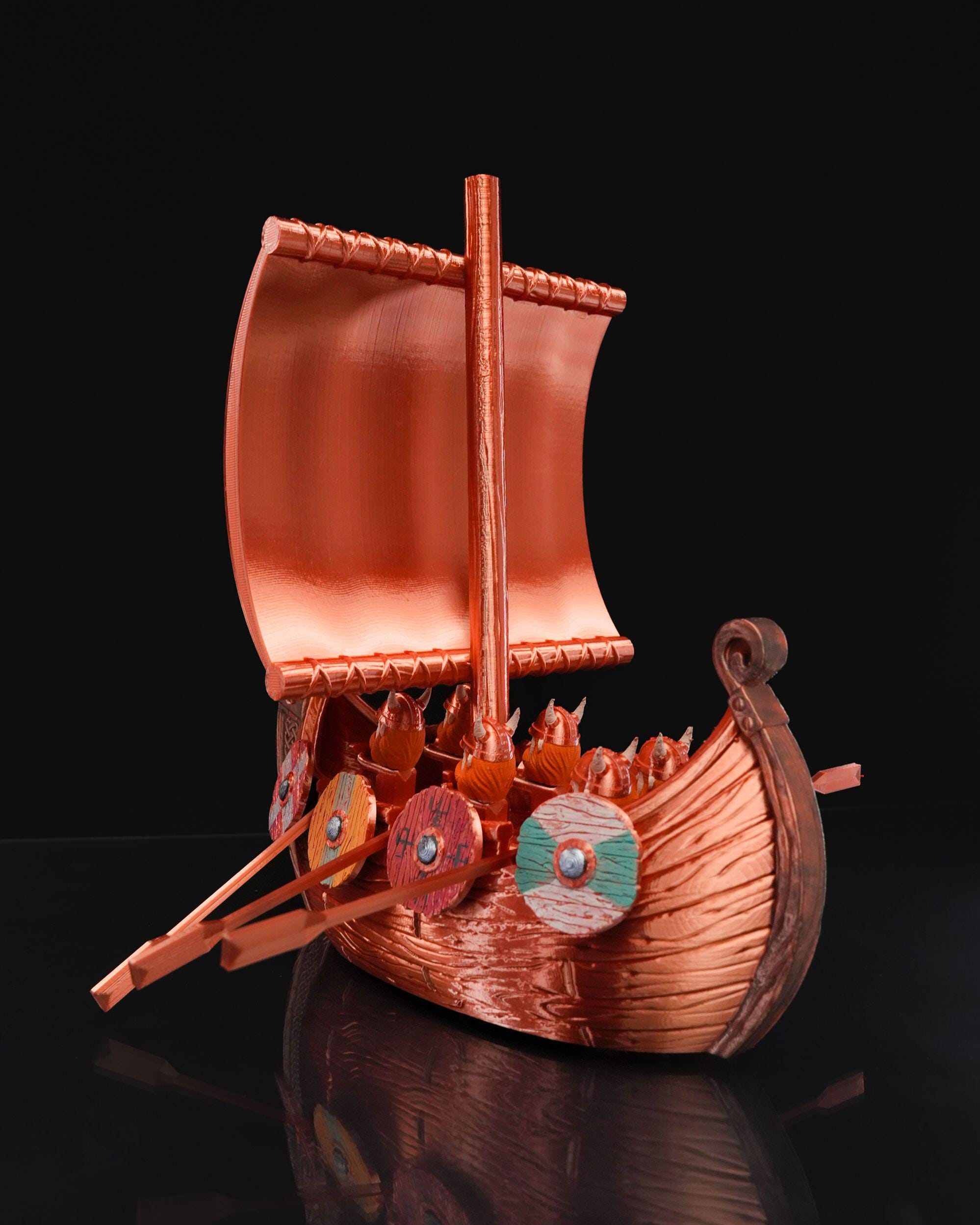 Articulated Drakkar Longship | Unique Viking & Dragon Ship Model ...