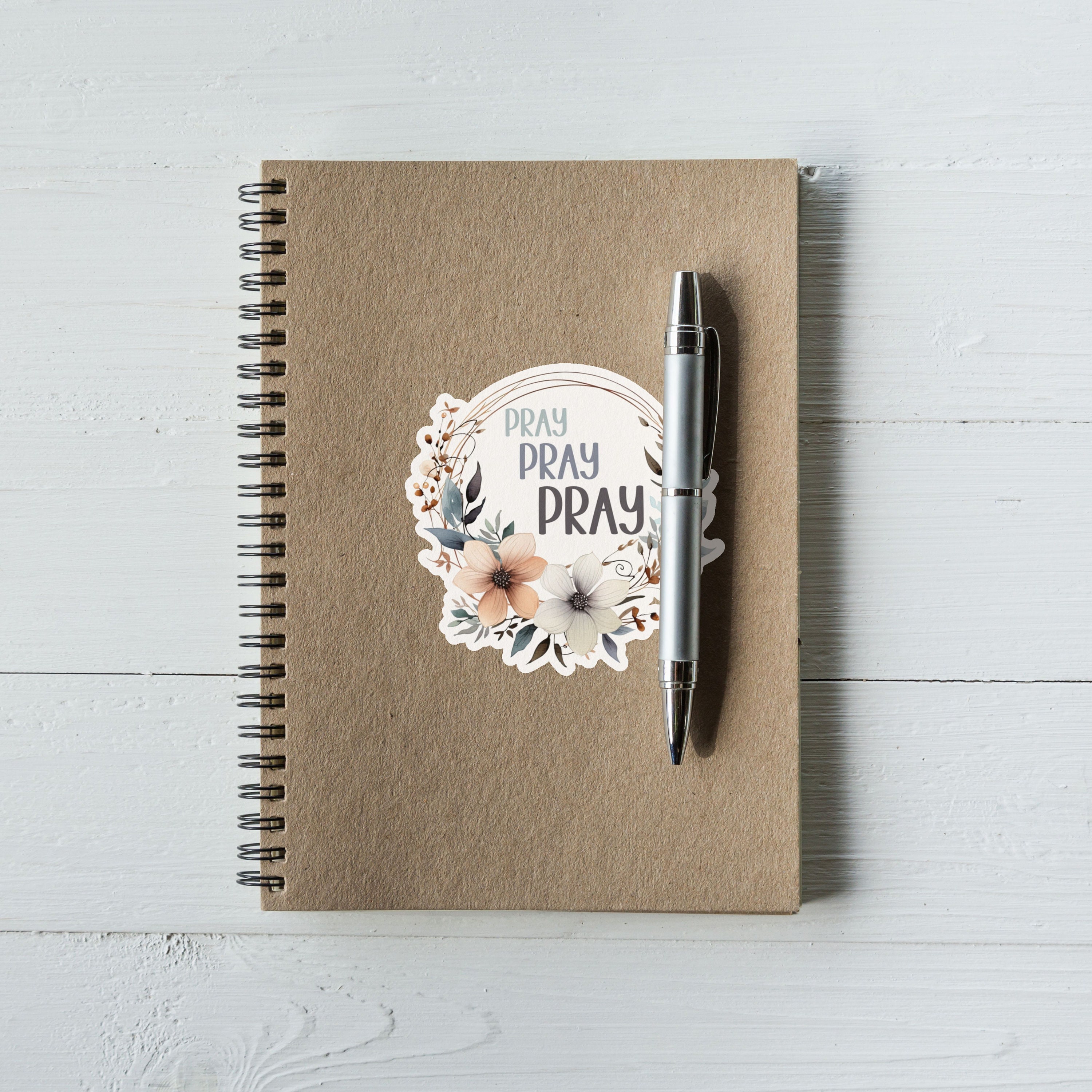 Pray Pray Pray Decal, Religious Decal, Christian Sticker, Faith Decal ...