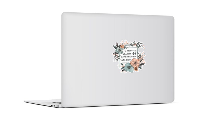 In All Your Ways Acknowledge HIM Decal, Proverbs 3:6, Religious Decal ...