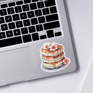 Pancake Sticker Floral Pancake Sticker Food Sticker - Etsy