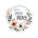 Pray Pray Pray Decal, Religious Decal, Christian Sticker, Faith Decal ...