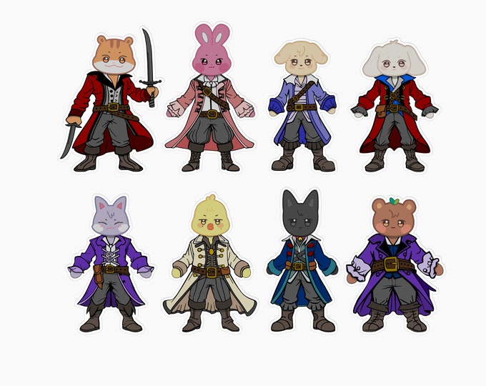 Ateez Aniteez Pirate Costume Stickers, Ateez Sticker, Kpop Sticker ...