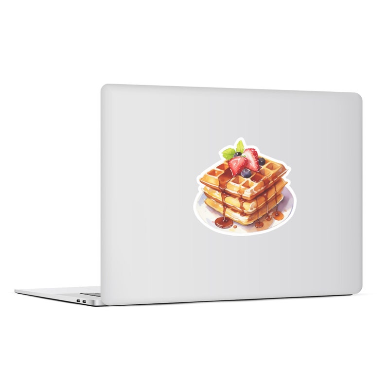 Waffle Sticker, Fruit Waffle Sticker, Food Sticker, Breakfast Sticker ...