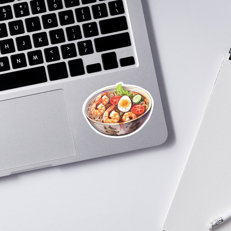 Shrimp Ramen Sticker Noodle Sticker Asian Food Sticker - Etsy