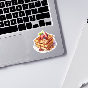 Waffle Sticker, Fruit Waffle Sticker, Food Sticker, Breakfast Sticker ...