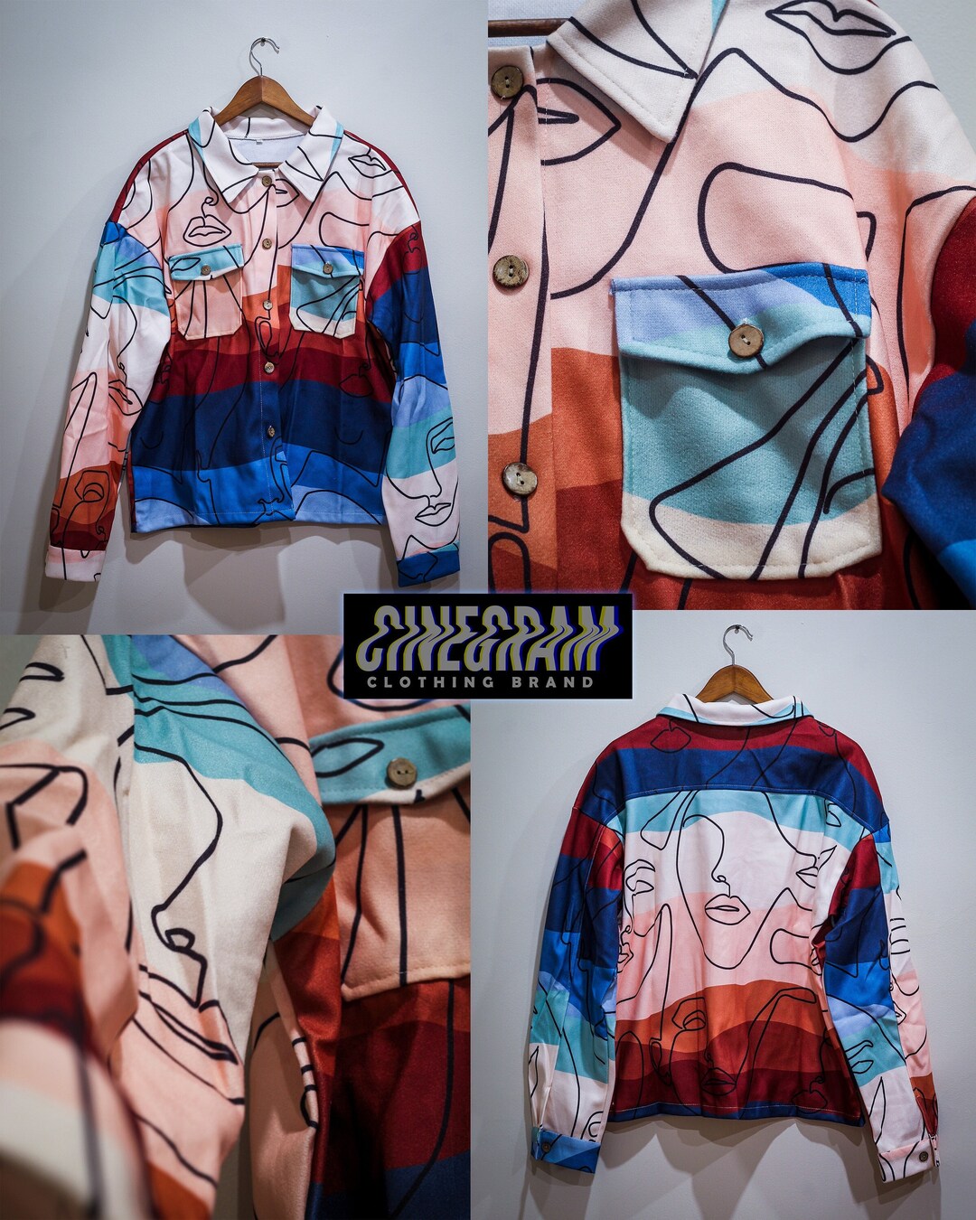 Abstract Cozy Menswear Jacket | Cotton Coat Jacket | Different Styles ...