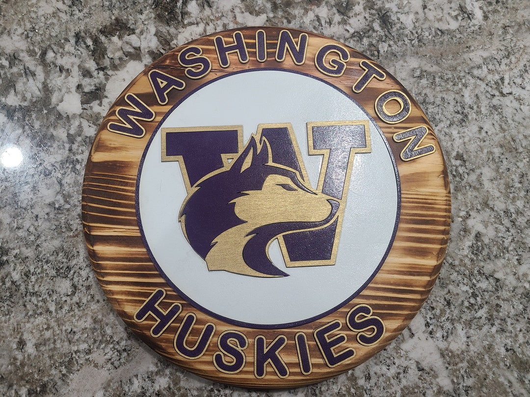 14 Inch Handmade Washington Huskies Wooden Sign - Etsy