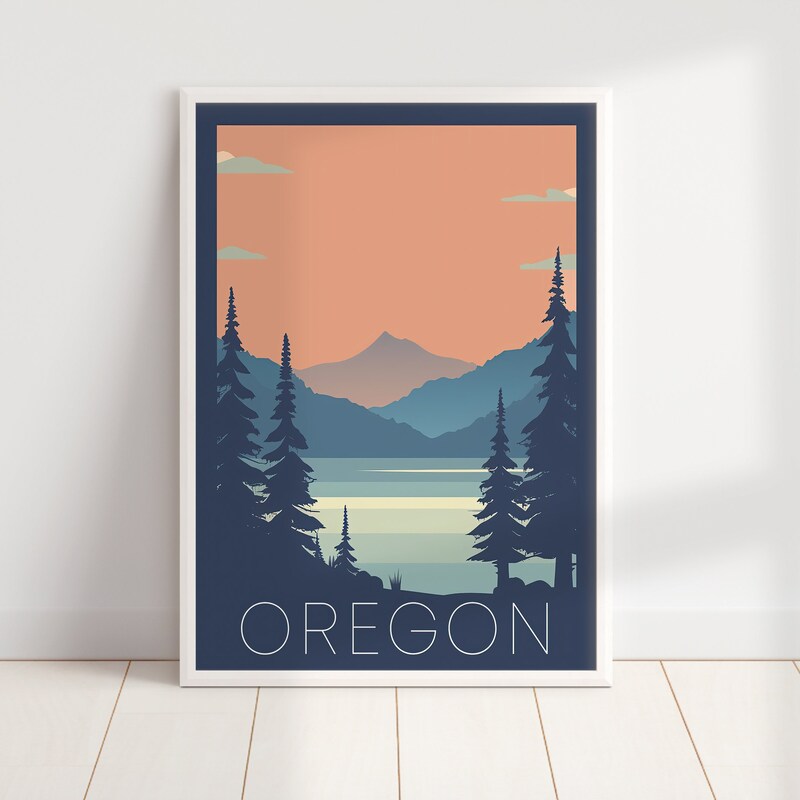 Oregon Print - Etsy