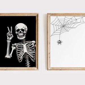 9 Boho Halloween Wall Art Prints | Halloween Decor | Spooky Art ...