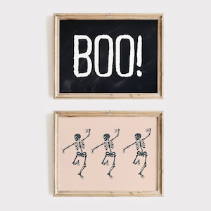 9 Boho Halloween Wall Art Prints | Halloween Decor | Spooky Art ...