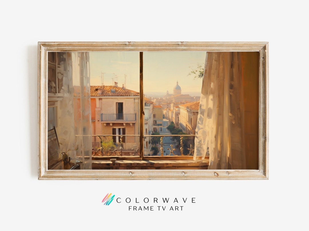 View of Rome Vintage Frame TV Art | City Art | Vintage Wall Art ...