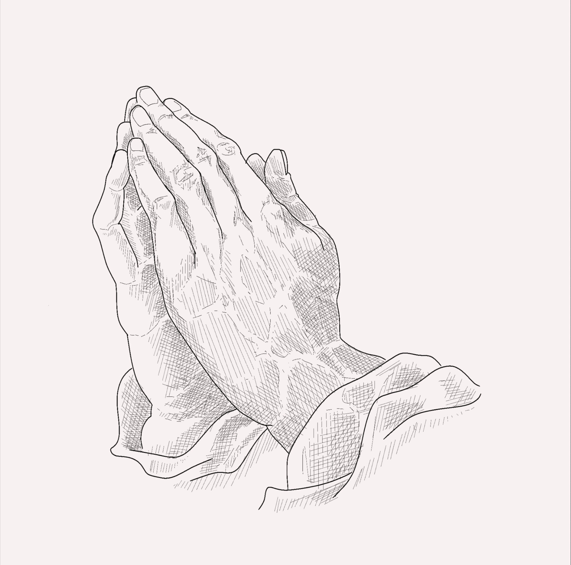 Praying Hands Sketches