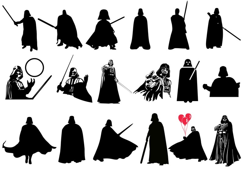 D Vader Svg Bundle Vader Svg Files Svg Files For Cricut Sw Etsy