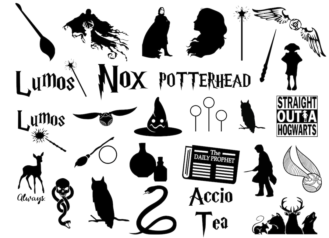 HP Svg, Svg Files for Cricut, Svg Files for Silhouette, Wizard Svg ...