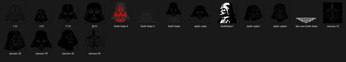 D Vader Heading Svg Bundle, Svg Files for Cricut, Vader Heading SVG ...