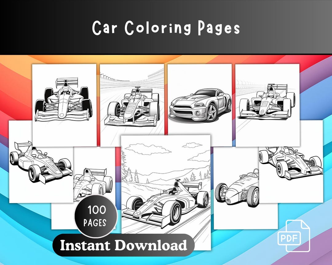 Car Coloring Pages, Race Car Coloring Pages, Formula 1 Car Coloring ...