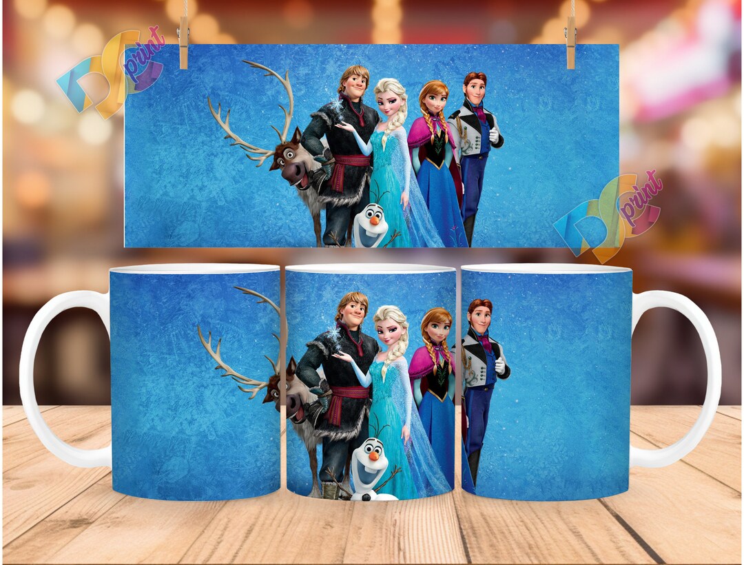 Elsa, Frozen Sublimation Designs, Mug PNG, Mug Wrap Download ...