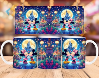 Minnie Mouse Sublimation Designs, Mug PNG, Mug Wrap Download ...