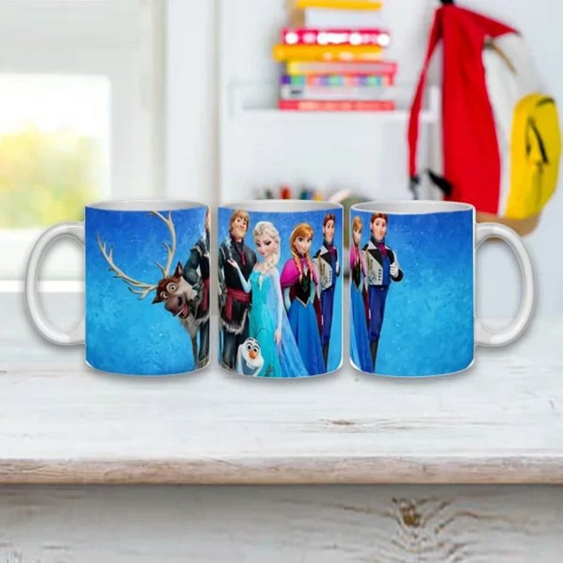 Elsa Frozen Sublimation Designs Mug PNG Mug Wrap Download - Etsy